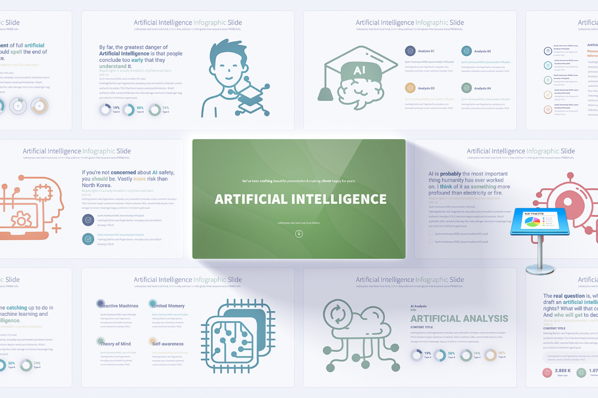 Artificial Intelligence Keynote Template | Nulivo Market